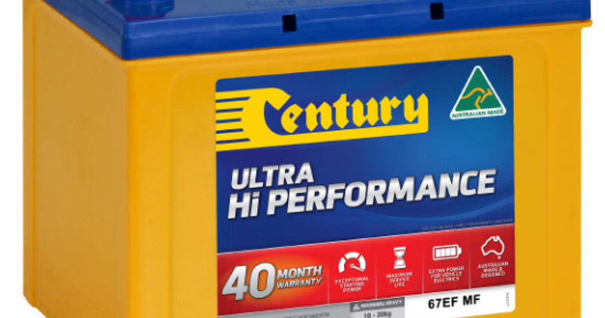 67EF MF - Ultra Hi Performance Conventional car batteries | Century ...