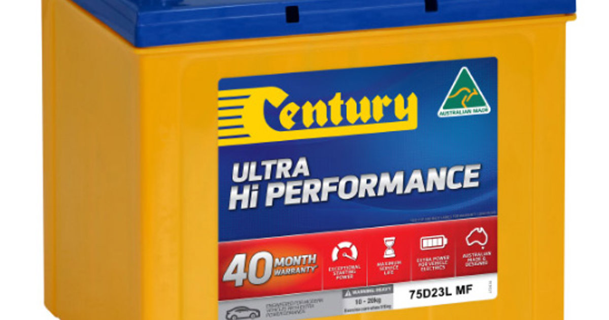 75D23L MF - Ultra Hi Performance Conventional car batteries | Century Batteries