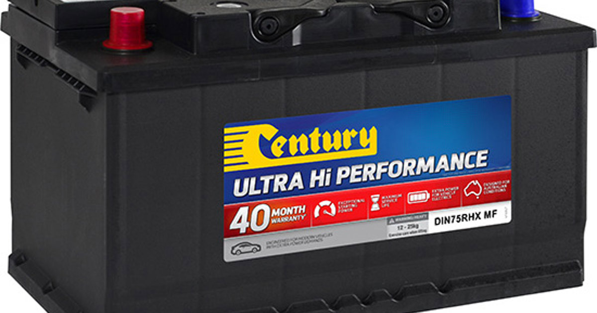 DIN75RHX MF - Ultra Hi Performance DIN Conventional car batteries | Century Batteries