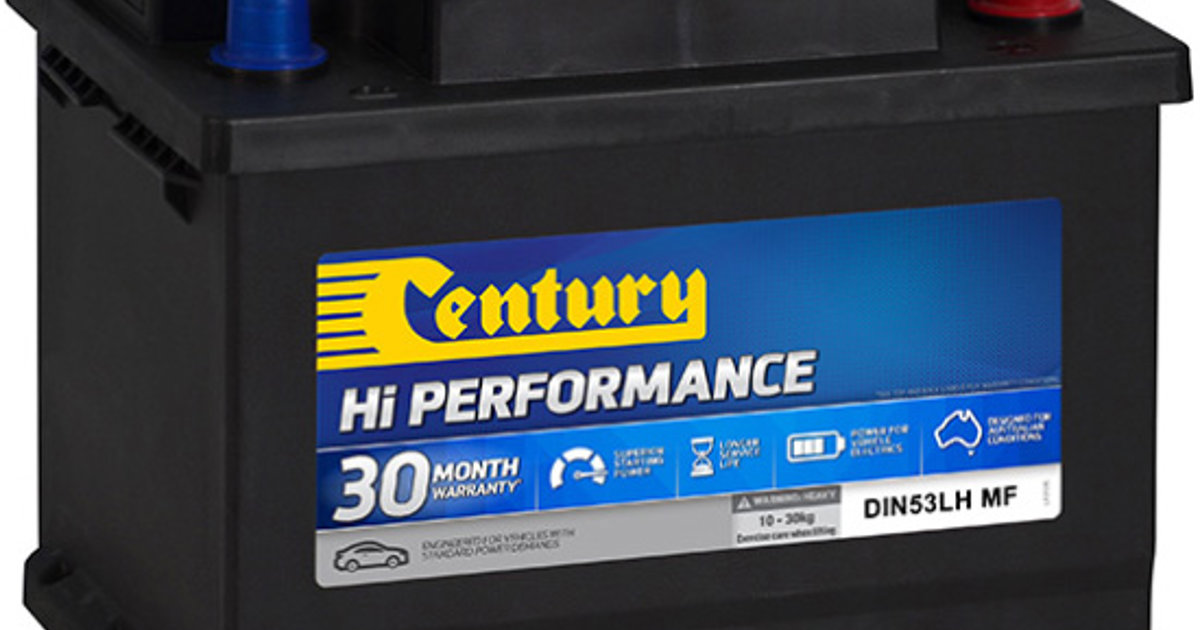 DIN53LH MF - Hi Performance DIN Conventional car batteries | Century Batteries
