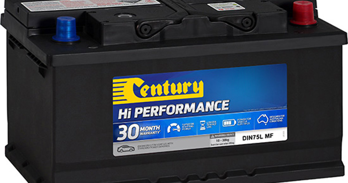 DIN75L MF - Hi Performance DIN Conventional car batteries | Century Batteries