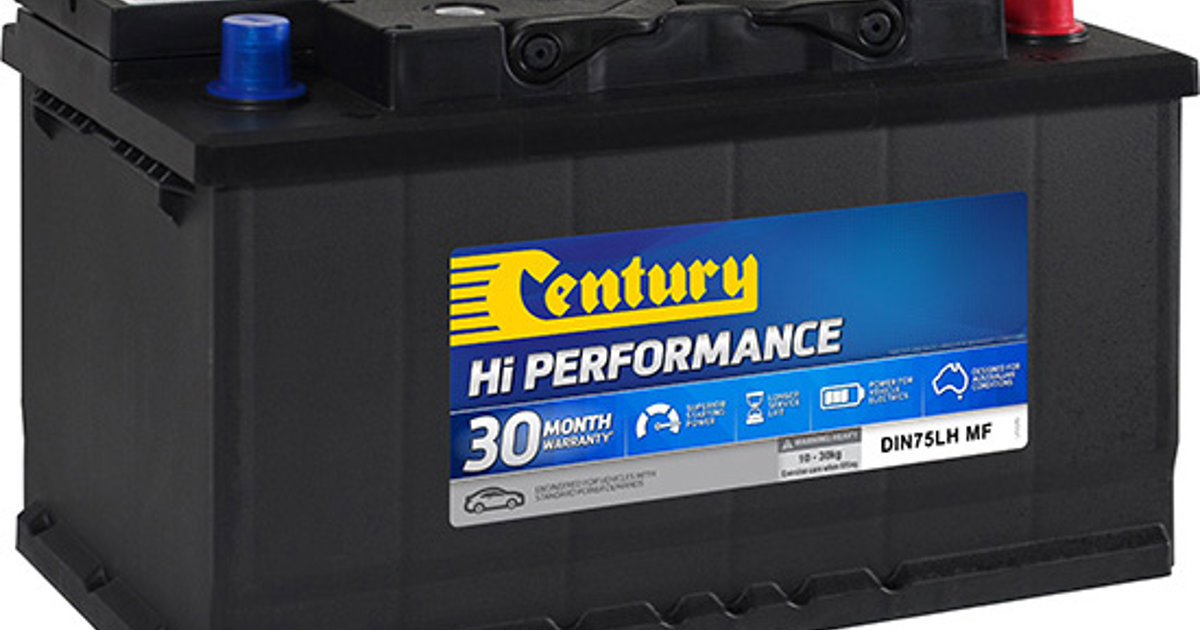 DIN75LH MF - Hi Performance DIN Conventional car batteries | Century Batteries