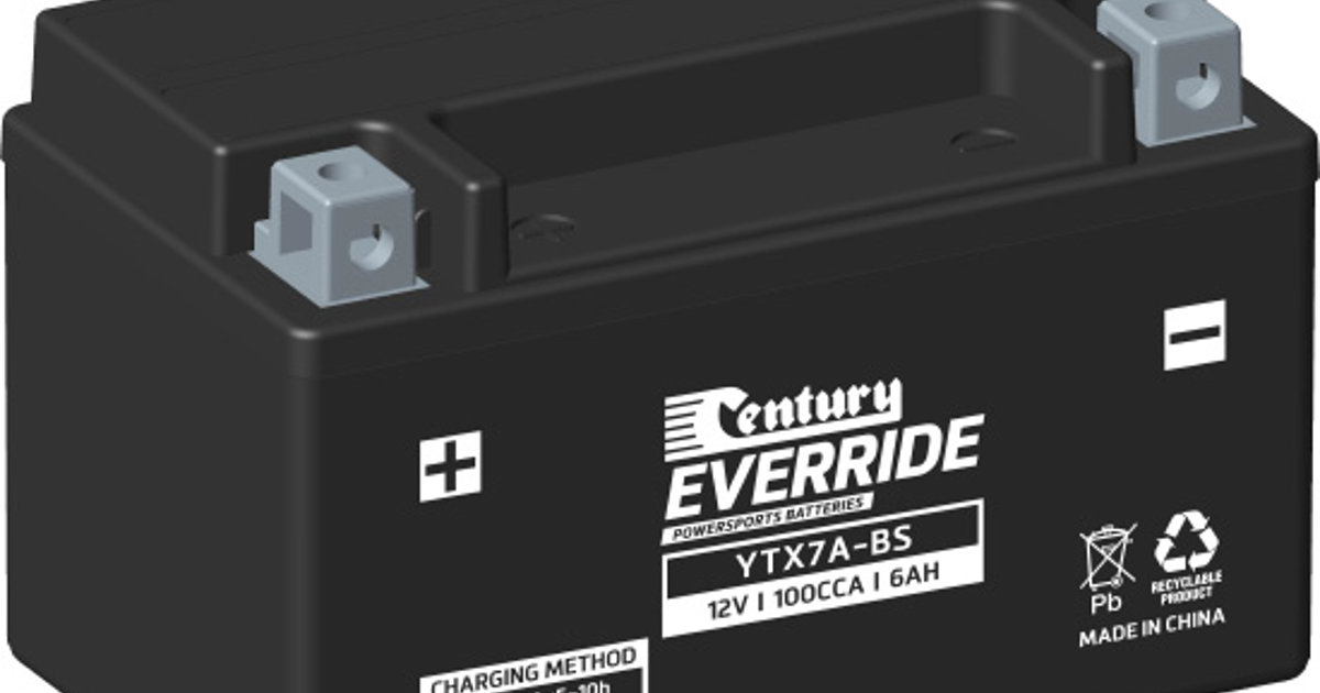 YTX7A-BS - Maintenance Free AGM Motorcycle & Powersport batteries ...