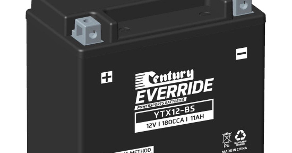 YTX12-BS - Maintenance Free AGM Motorcycle & Powersport batteries ...