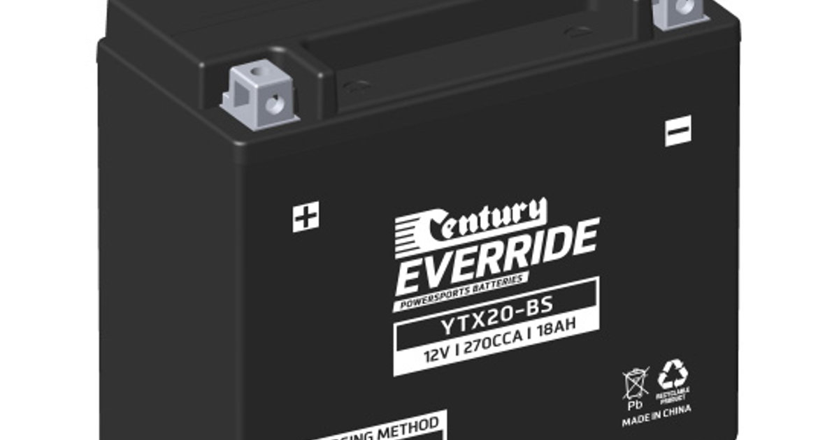 YTX20-BS - Maintenance Free AGM Motorcycle & Powersport batteries ...