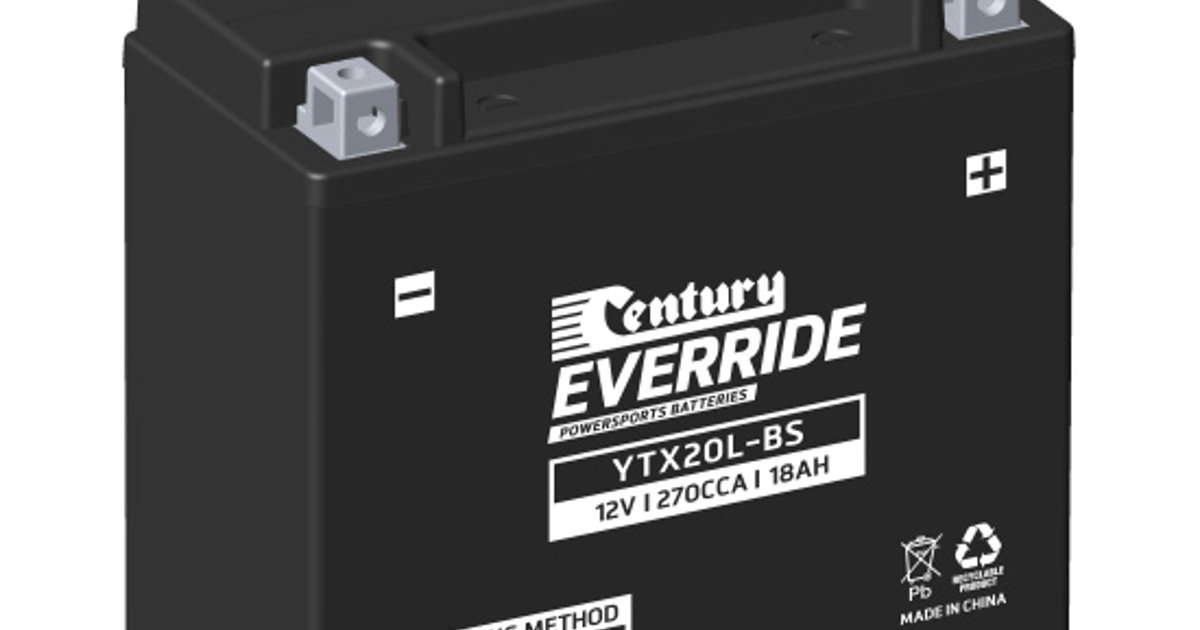 YTX20L-BS - Maintenance Free AGM Motorcycle & Powersport batteries ...